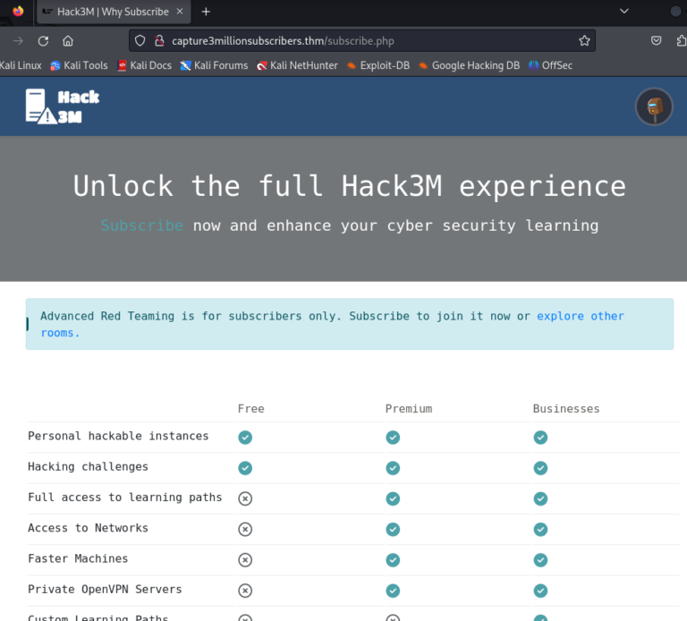 TryHackMe | TryHack3M: Subscribe | Write-Up – Michael Weber's Blog